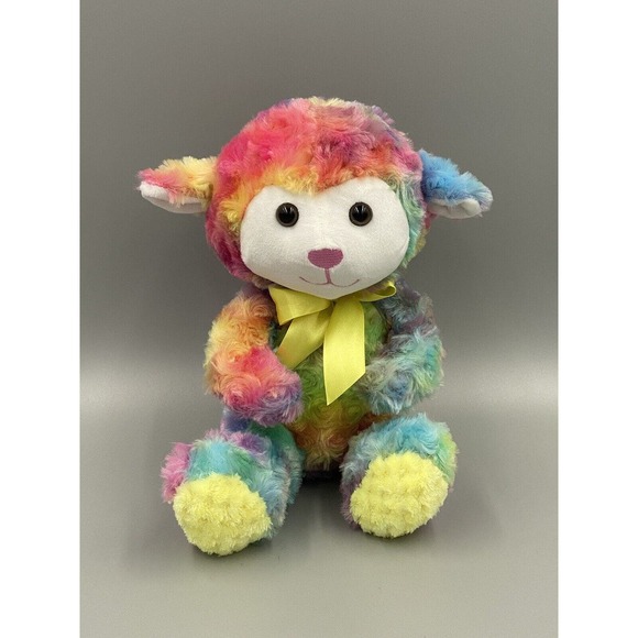 MIDWOOD | Toys | 95 Colorful Lamb Sheep Tie Dye Plush Stuffed Animal W ...